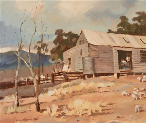 John Ure Perkins | The Old Shearing Shed | MutualArt