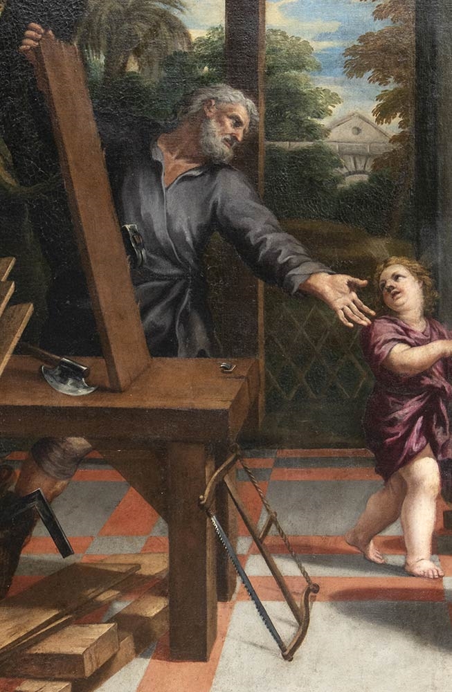 Ciro Ferri | Holy Family in the workshop of Joseph | MutualArt