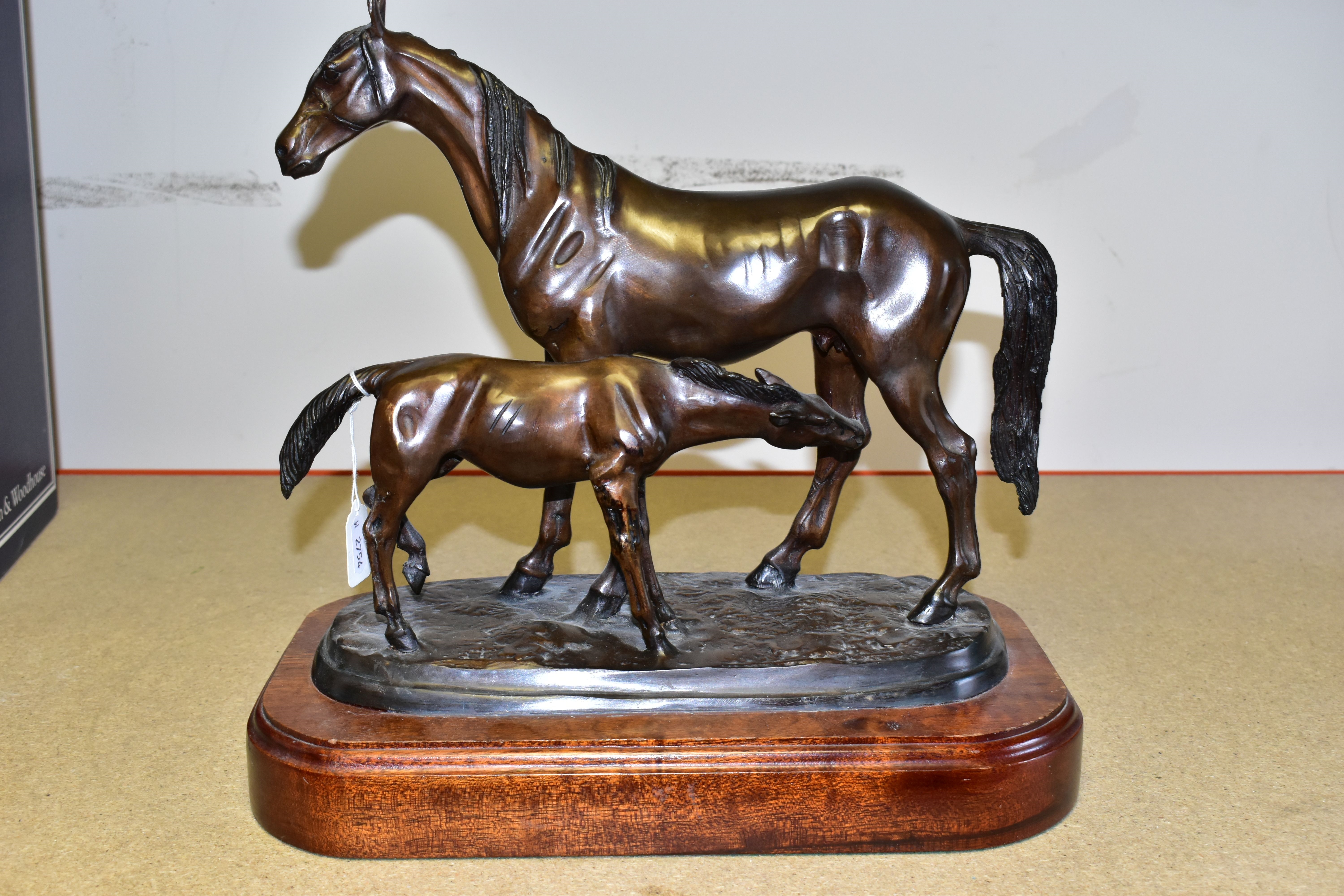 Pierre-Jules Mene | A BRONZE SCULPTURE OF A MARE AND FOAL | MutualArt