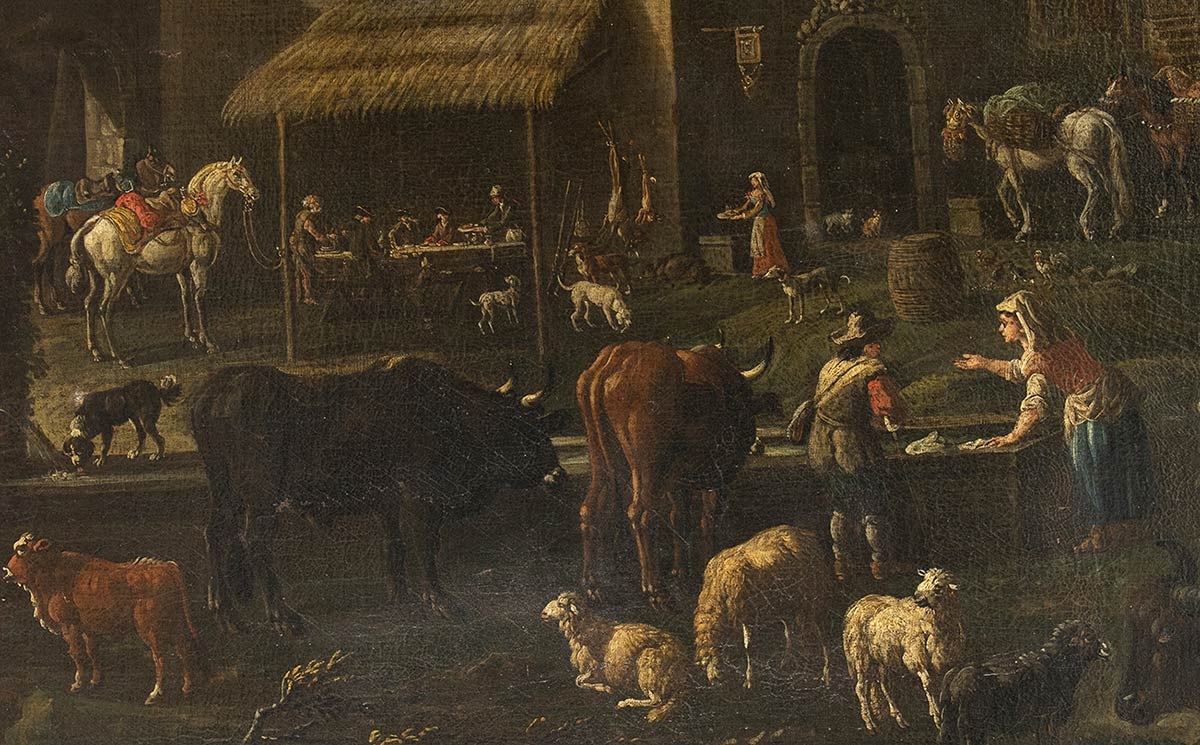 Domenico Brandi | Large landscape of Latium with figures | MutualArt