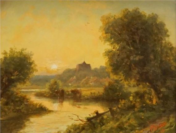 Robert Fenson | River Landscape | MutualArt