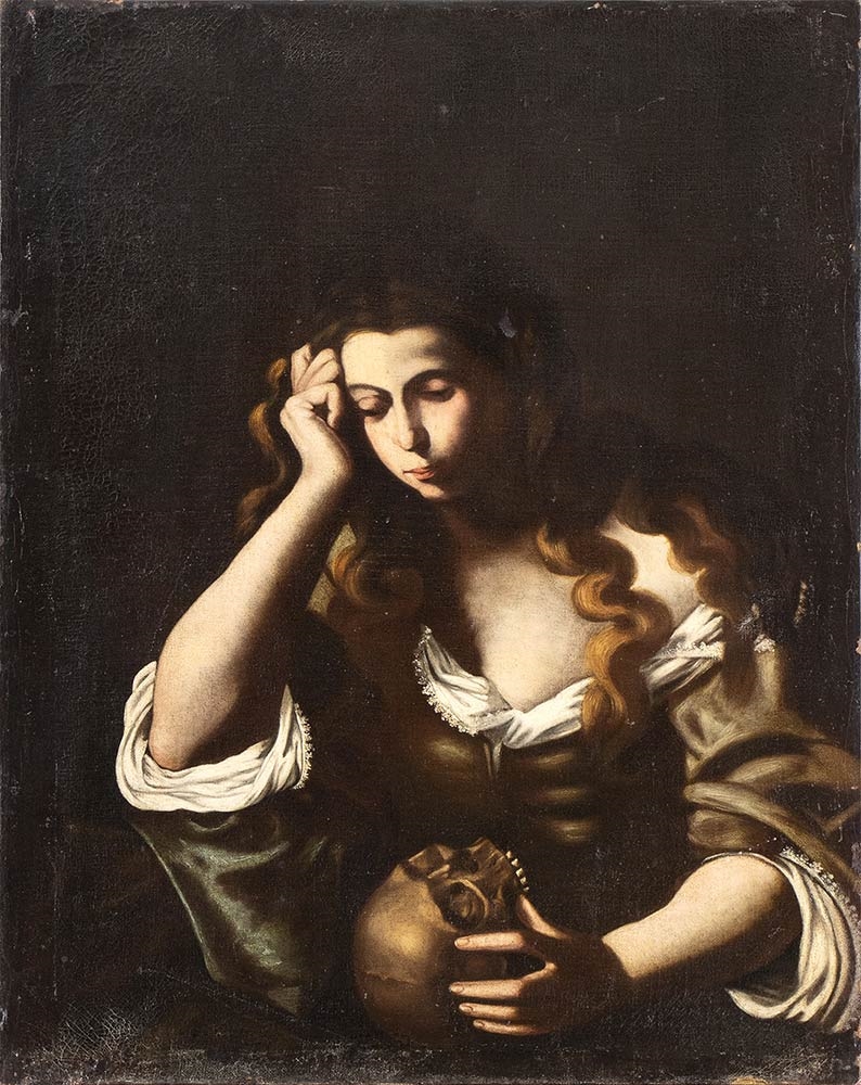 Neapolitan School, 17th Century | Penitent Magdalene | MutualArt