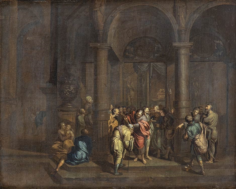 Roman School, 18th Century | Saint Peter heals the cripple | MutualArt