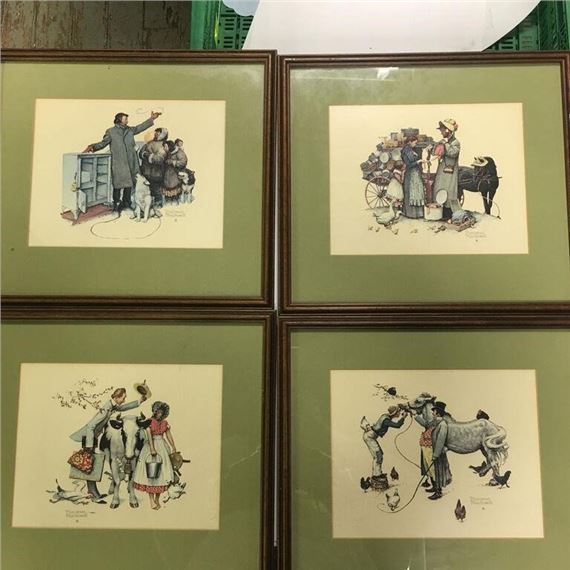 Norman Rockwell | Set Of 4 Norman Rockwell Prints | MutualArt