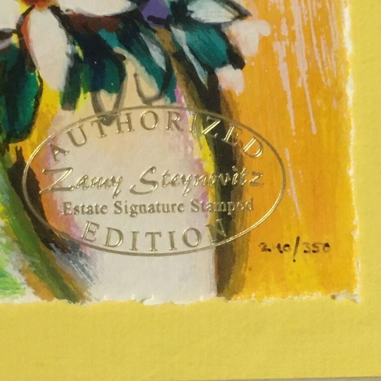 Zamy Steynovitz | Zamy Steynovitz Serigraph, Spurple Sky, Blue | MutualArt