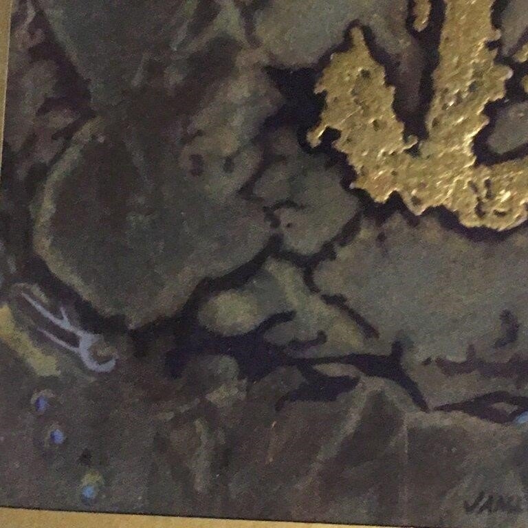 James E. Morgan | James E. Morgan '95 Watercolor With Gilt, Anchor | MutualArt