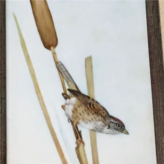 Betty Stark | Betty Stark Bird Painting On Porcelain Plaque | MutualArt
