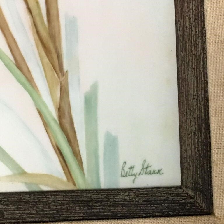Betty Stark | Betty Stark Bird Painting On Porcelain Plaque | MutualArt