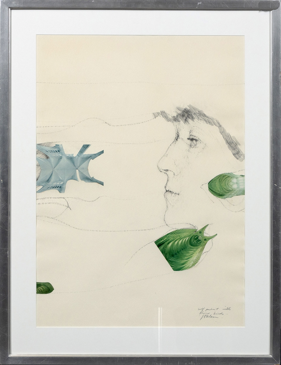 Judith Mason | Self Portrait with Flying Birds' | MutualArt