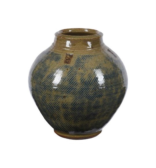 William Plumptre | A GLAZED STONEWARE OVOID VASE | MutualArt