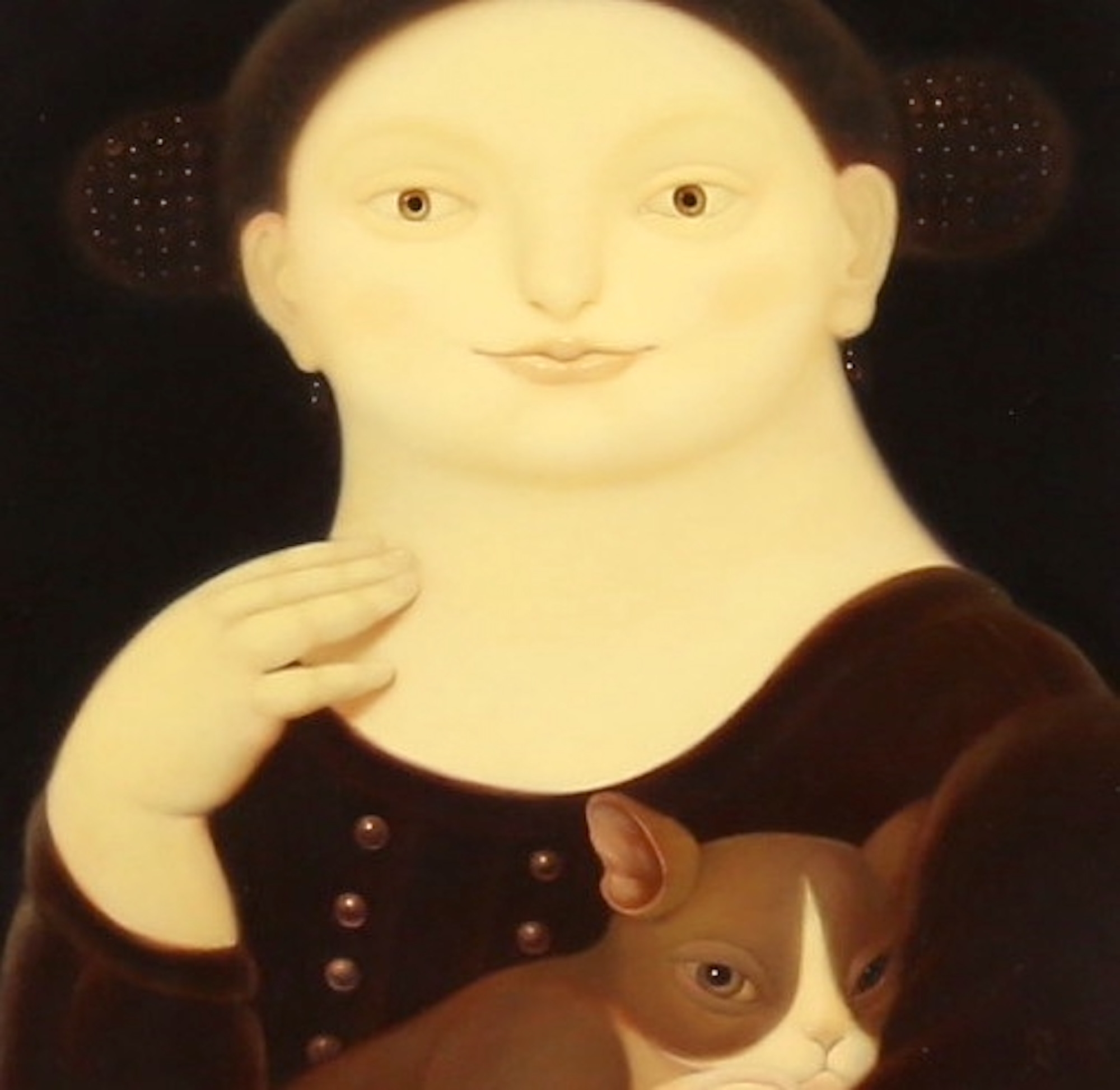 Ioana Mihaela Atomei | PORTRAIT OF A LADY WITH HER CAT (2013) | MutualArt