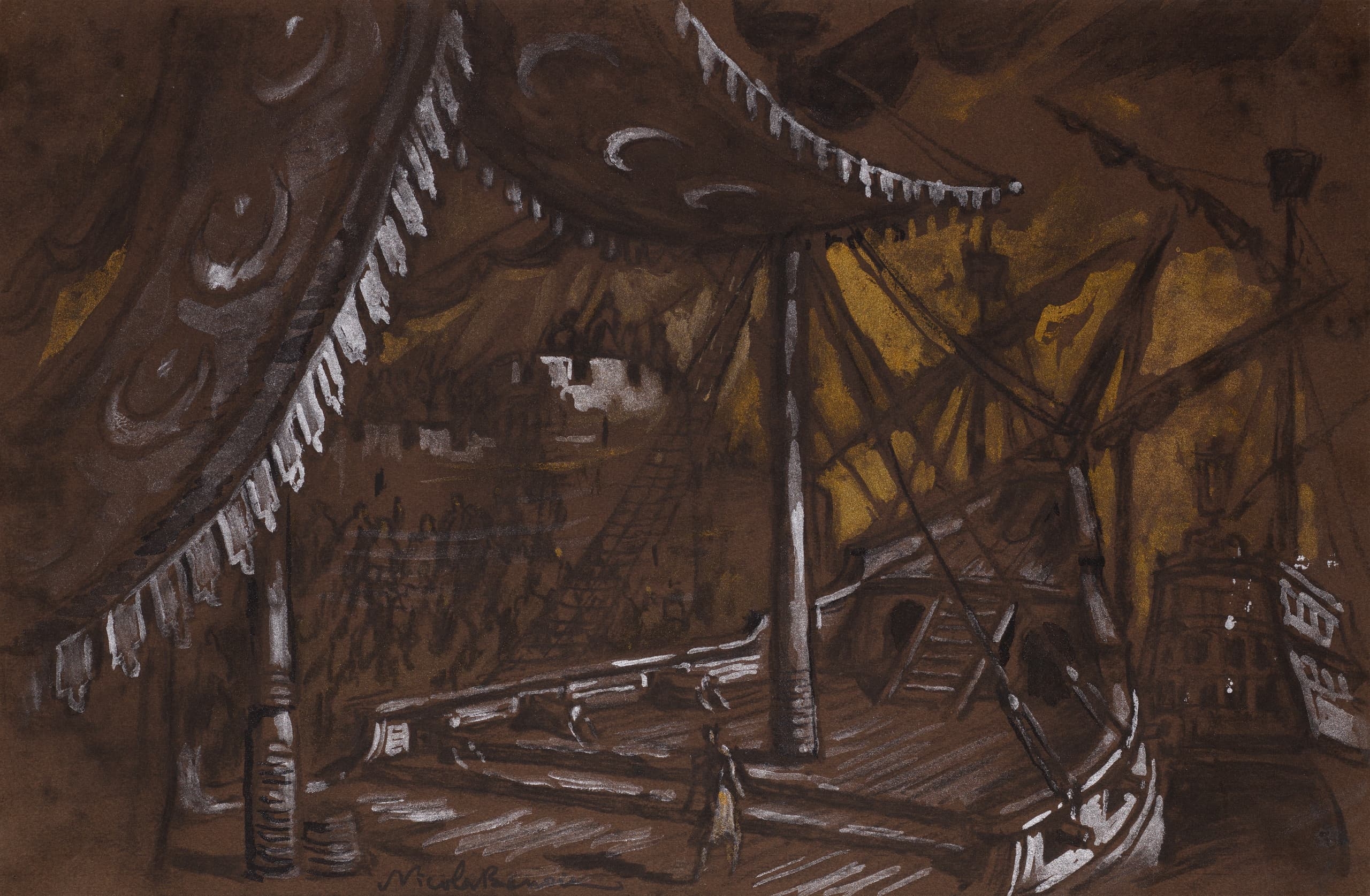 Nikolai Alexandrovich Benois | Opera by Rossini ‘The Siege of Corinth ...