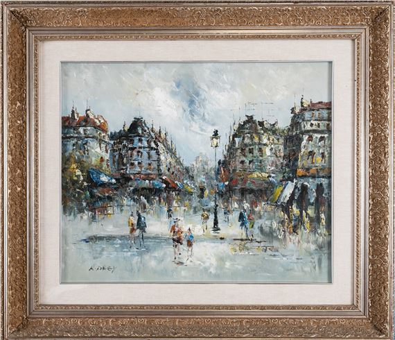 R. DAVEY | Parisian street scene | MutualArt