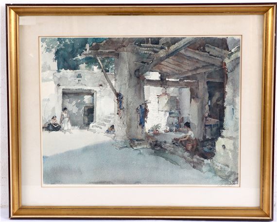 William Russell Flint | LADIES DOING LAUNDRY | MutualArt