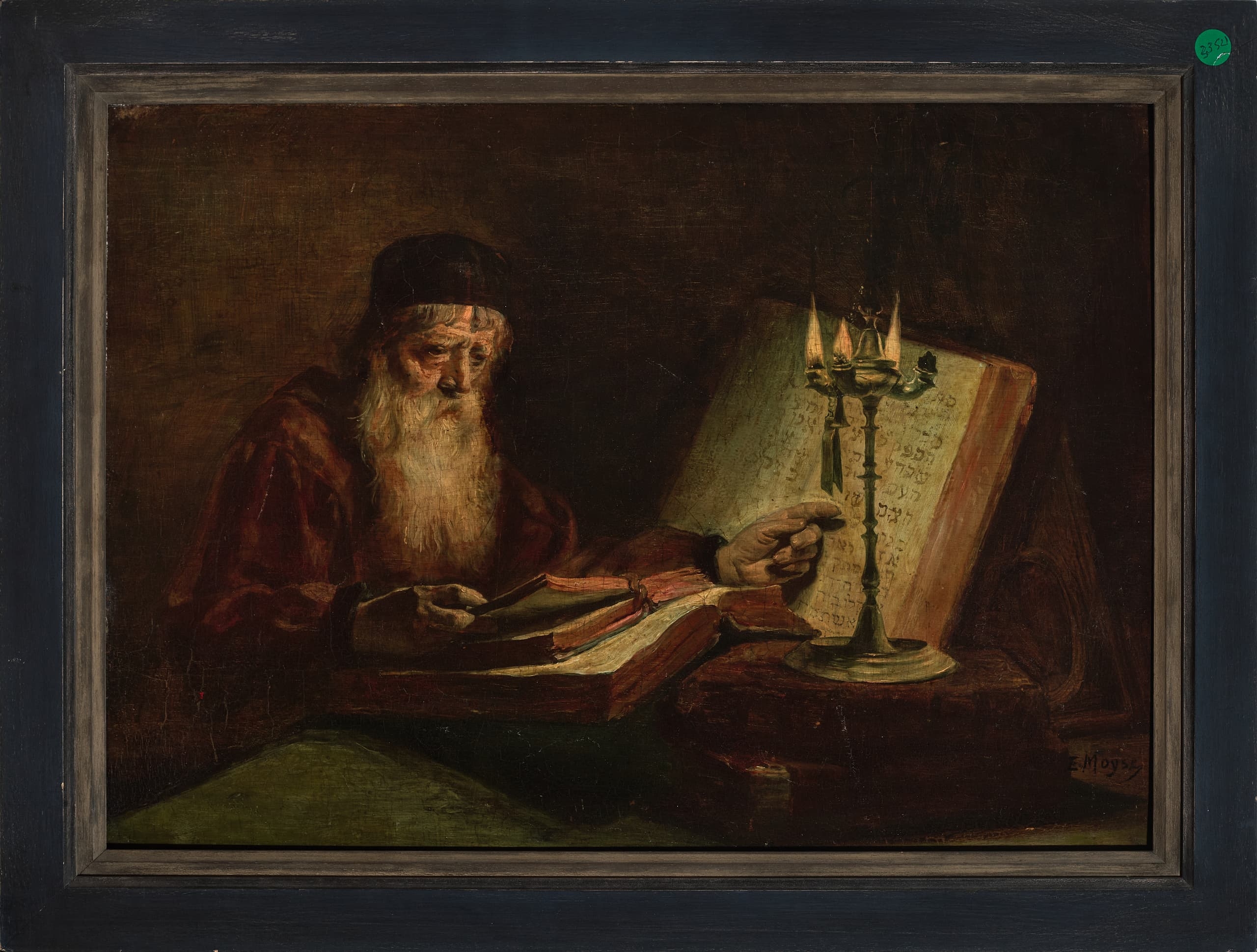 Edouard Moyse | Candlelight Torah Study | MutualArt