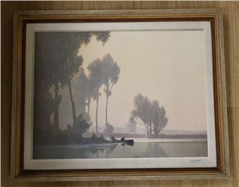 Alexandre Jacob | Lake scene | MutualArt