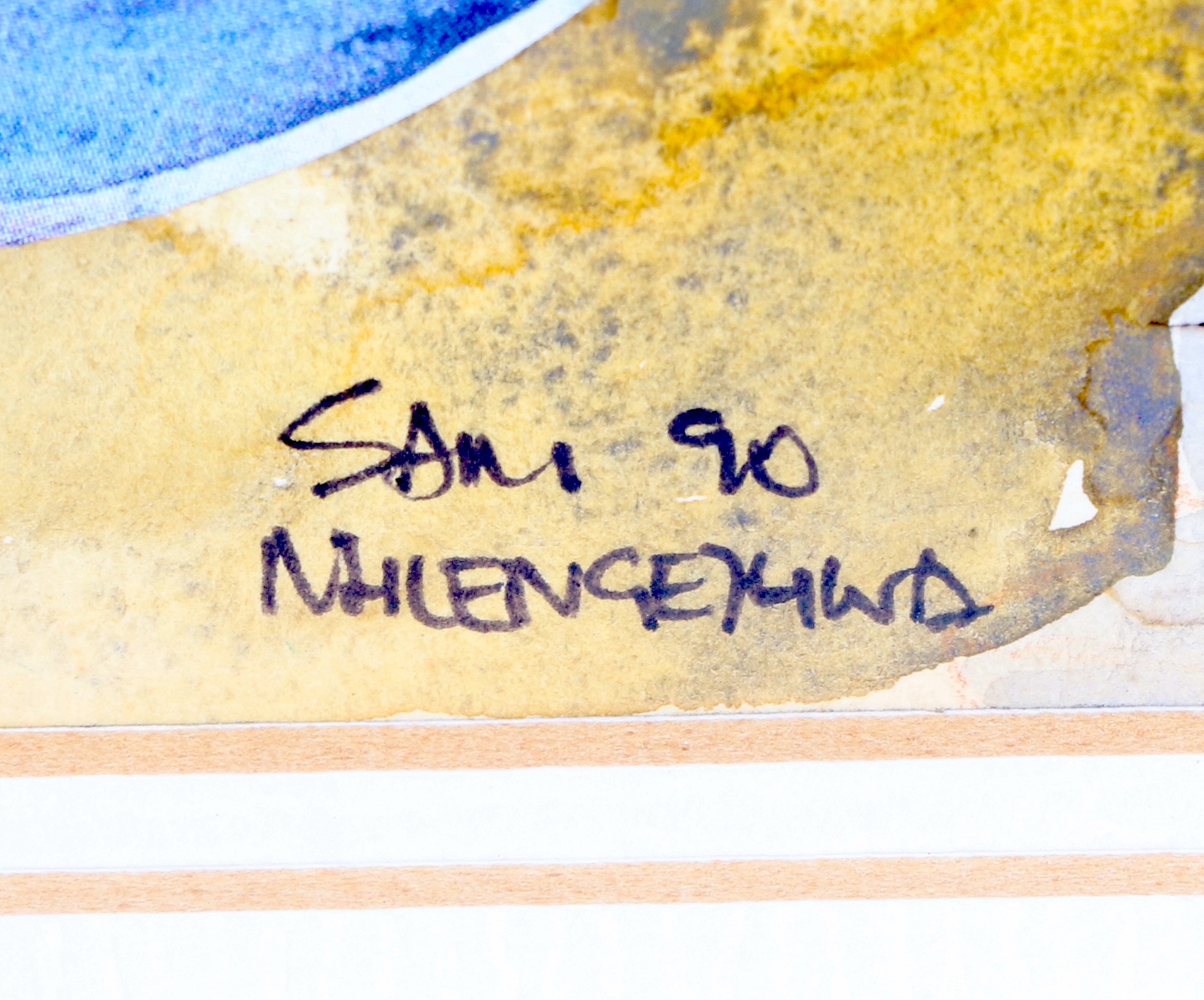 Sam Nhlengethwa | ZULU VILLAGE | MutualArt