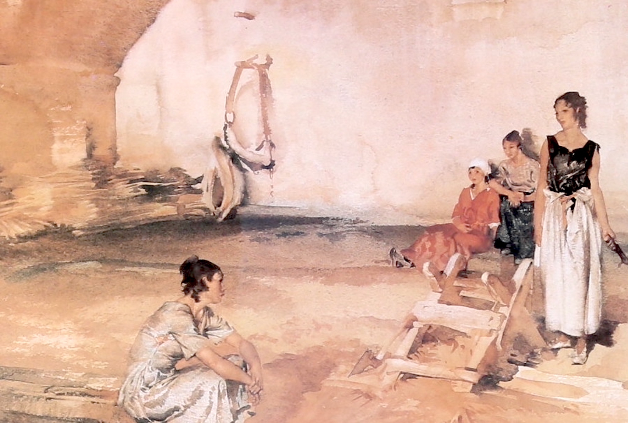 William Russell Flint | LADIES IN CONVERSATION | MutualArt