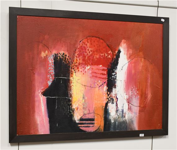 Mark Godwin | Skyline II Red | MutualArt