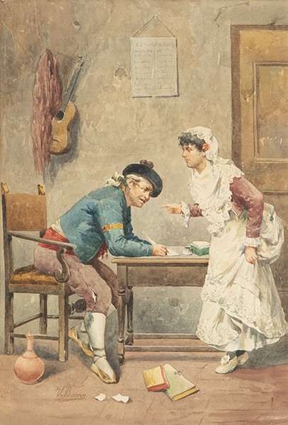 Manuel Hernández Mompó | Dictando una carta | MutualArt