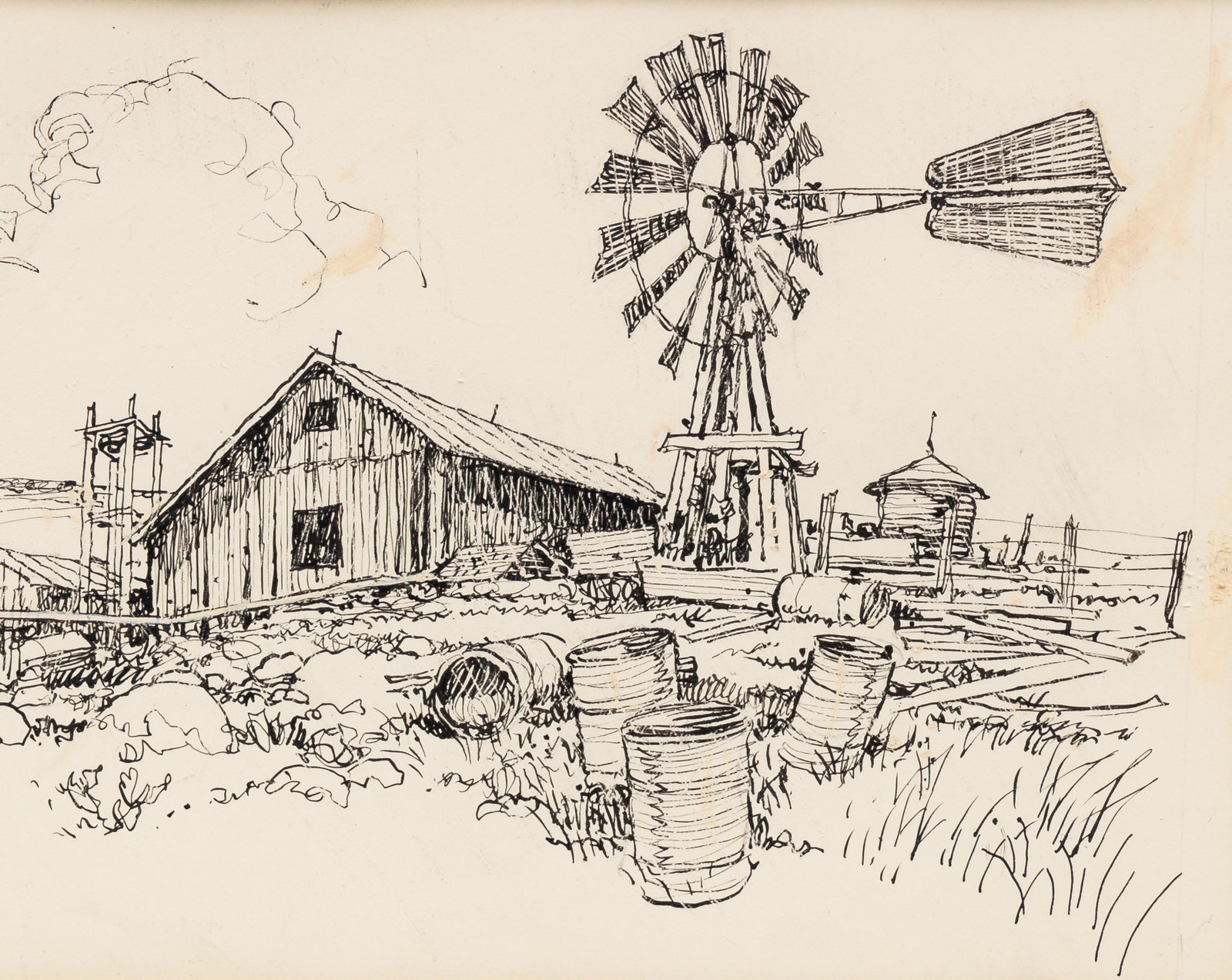 Eric Sloane | Windmill and Bathtub | MutualArt