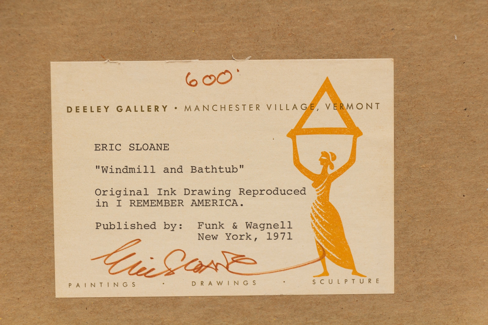 Eric Sloane | Windmill and Bathtub | MutualArt