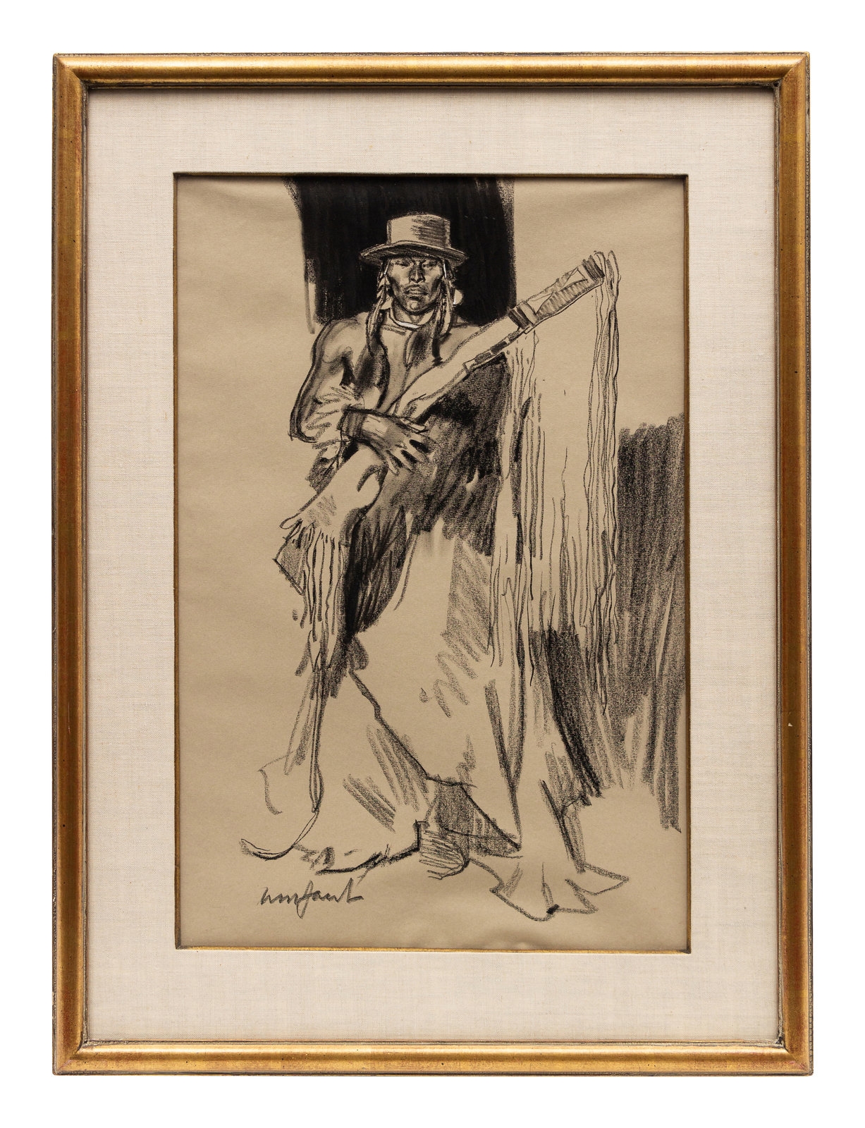 Ned Jacob | Nez Perce with Gun Case | MutualArt