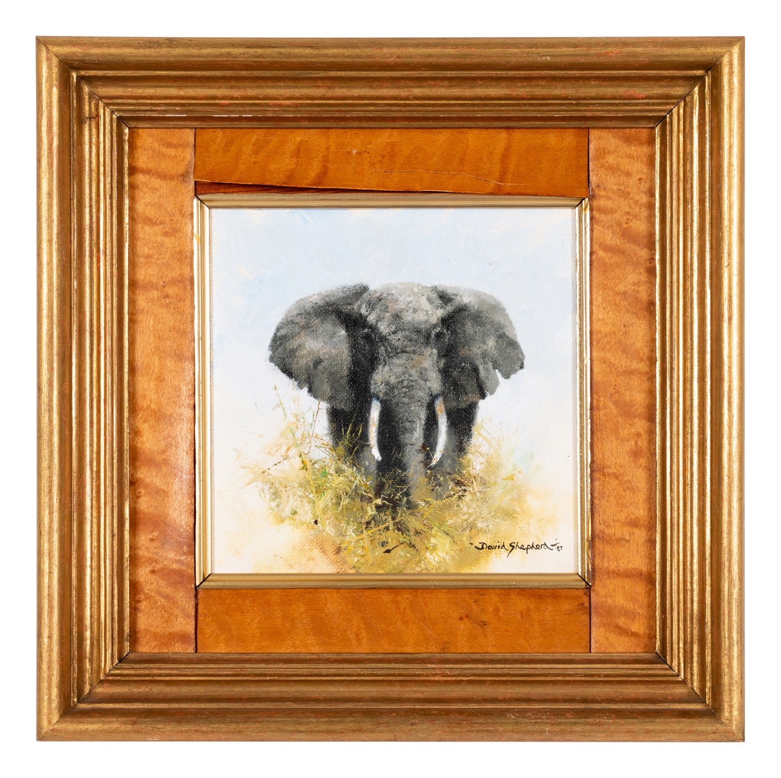David Shepherd | Elephant Marching (1987) | MutualArt