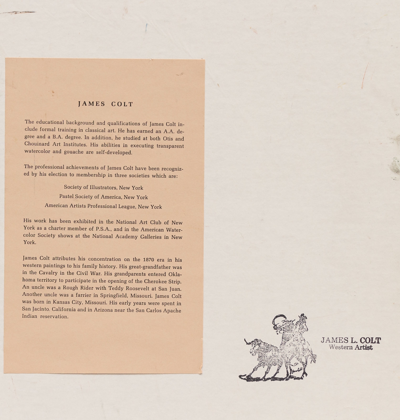 James Colt | Iron Horse | MutualArt