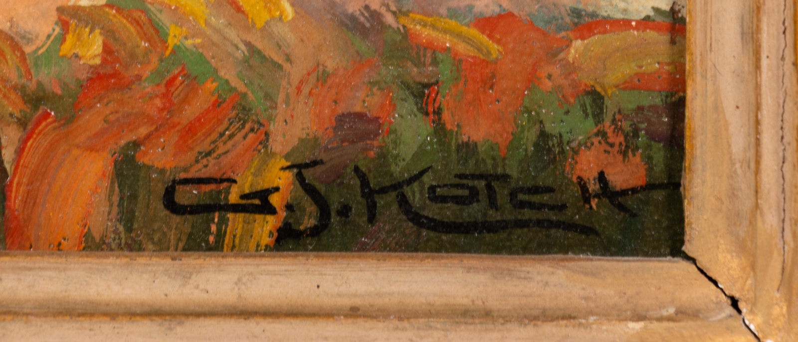 George Joseph Koch | Cyprus Tree and Sea | MutualArt