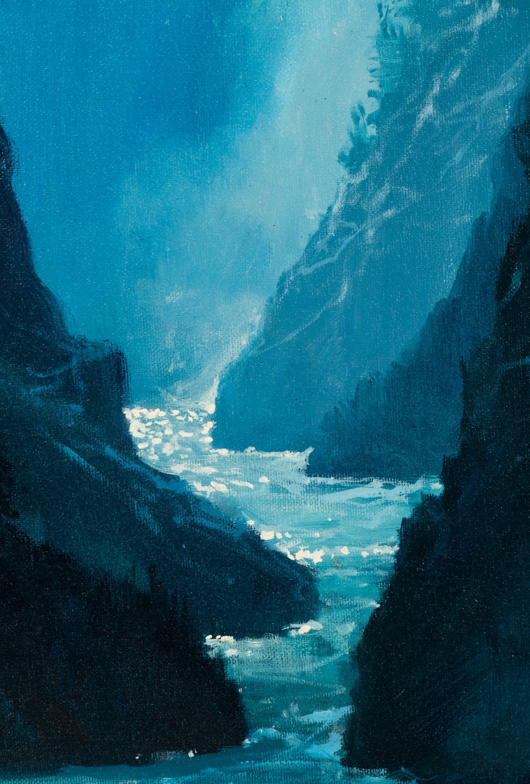 James Coleman | Yellowstone Under Moonlight | MutualArt