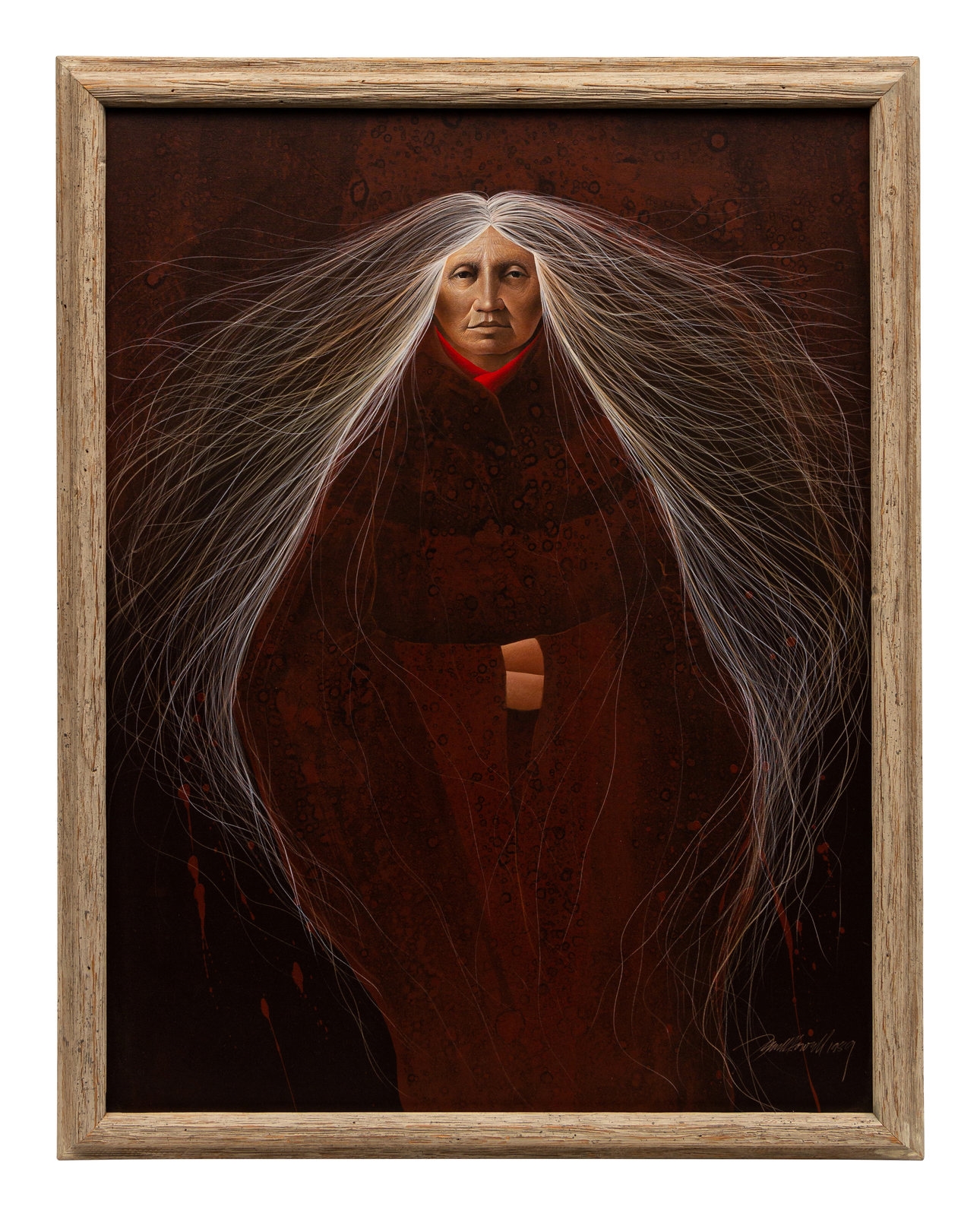Frank Howell | Portrait of Native American Woman (1989) | MutualArt