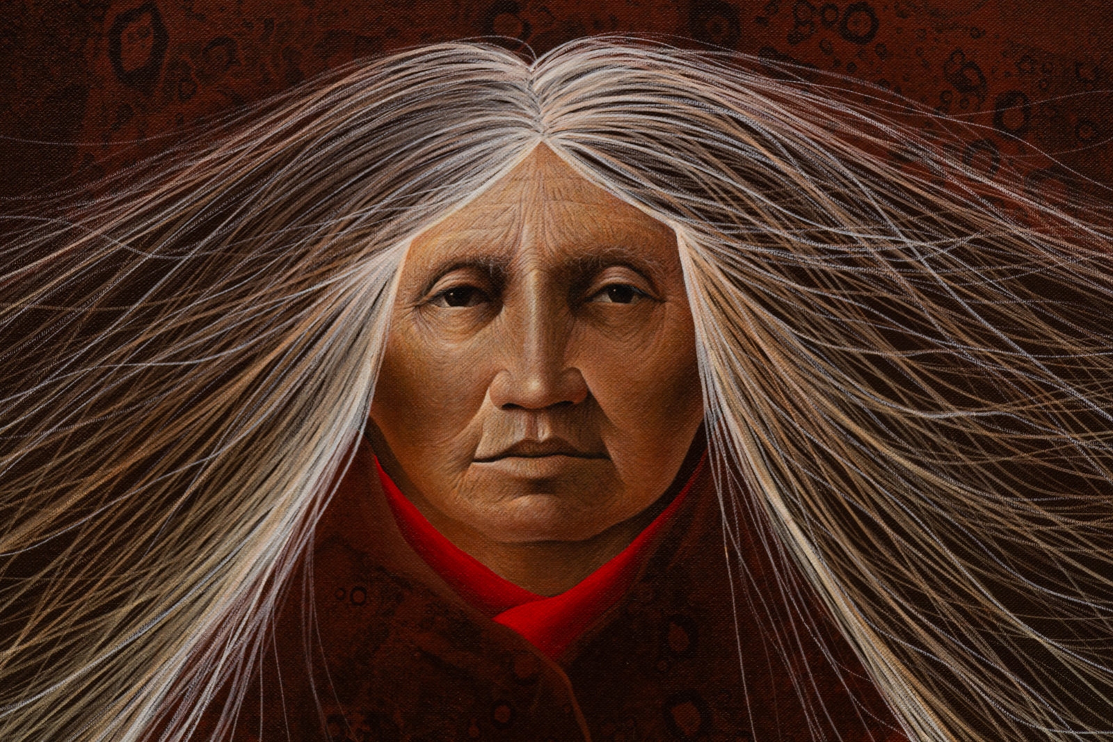 Frank Howell | Portrait of Native American Woman (1989) | MutualArt