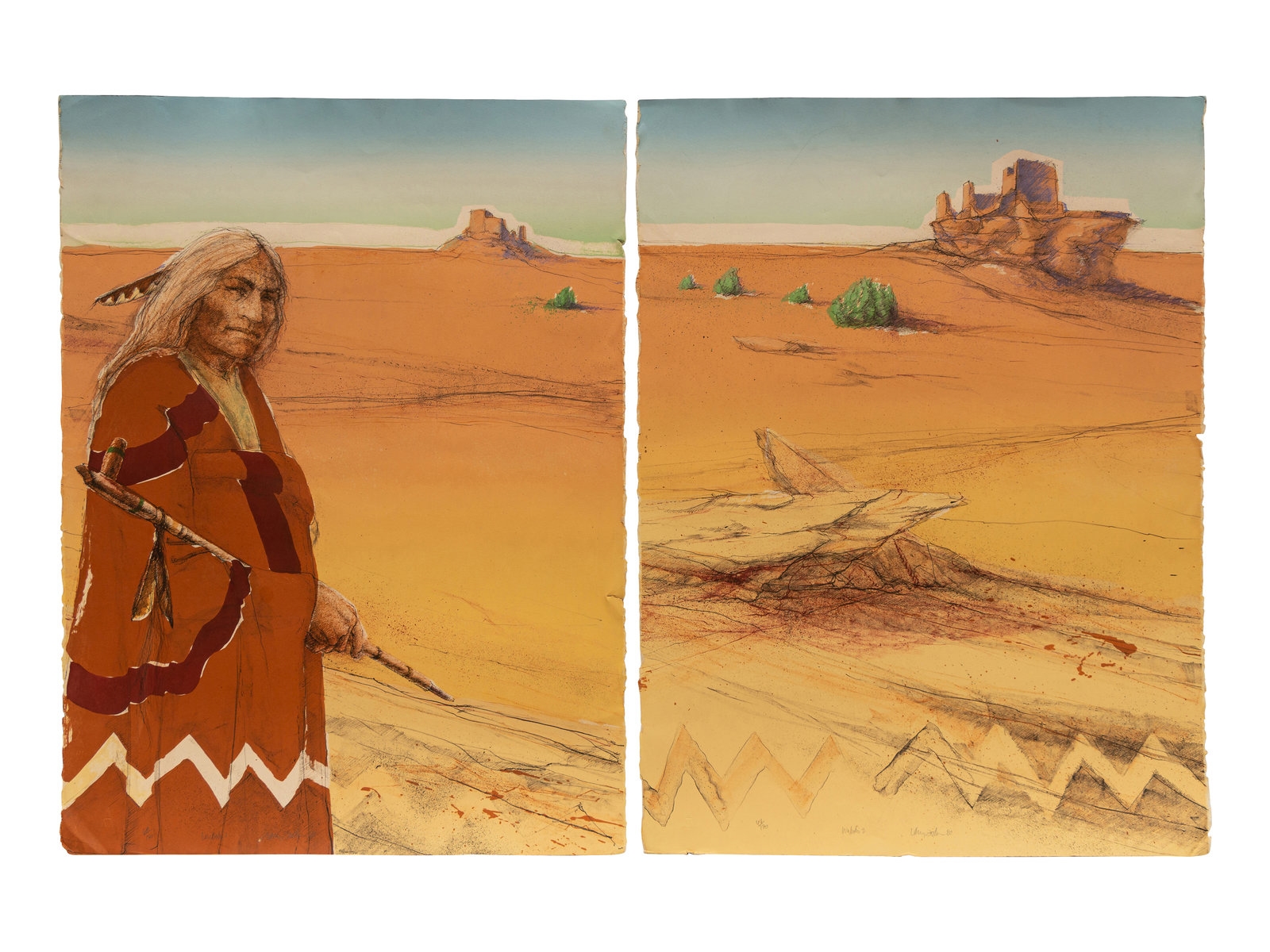 Larry Fodor | Diptych: Wukoki I (1980) | MutualArt