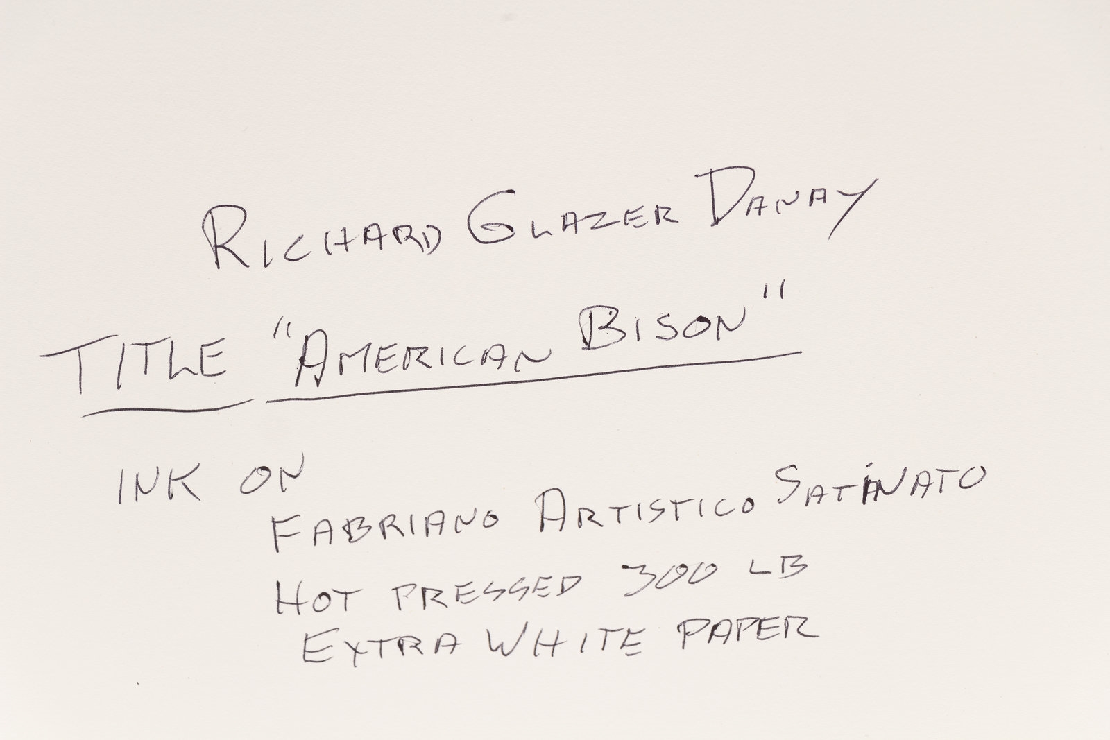 Richard Glazer Danay | American Bison | MutualArt