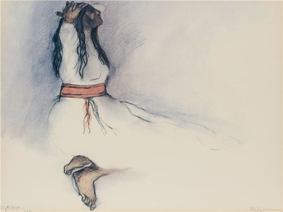 R.C. Gorman | Indian Woman (1976) | MutualArt