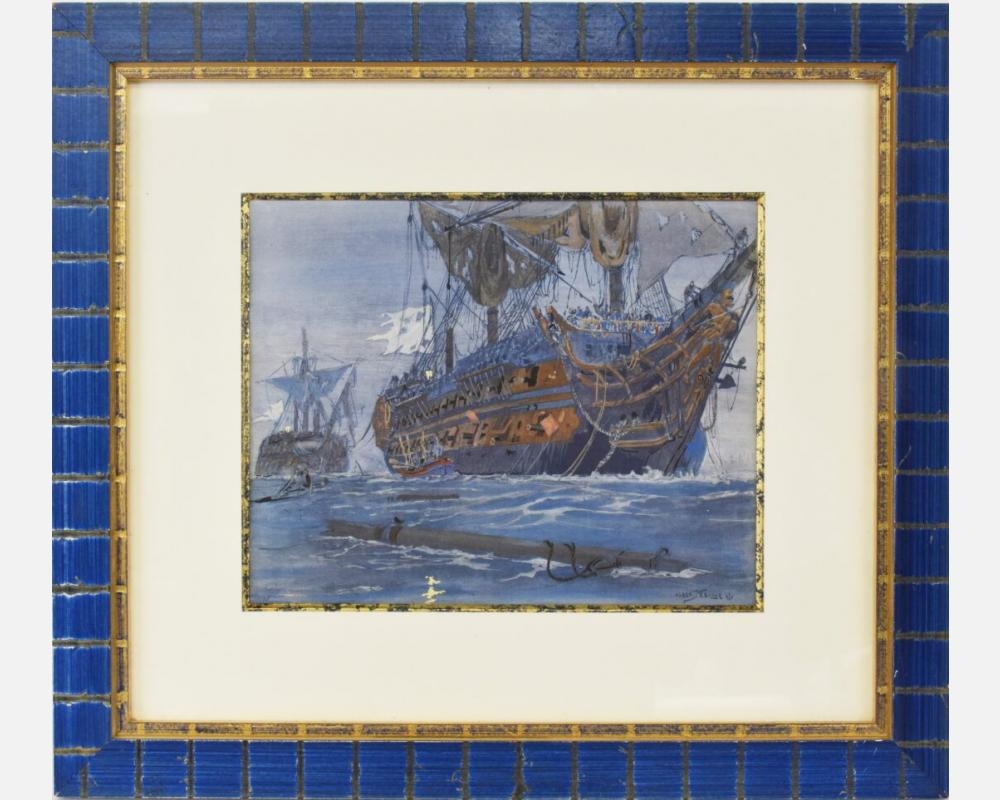 Albert Sébille | Caravelle après l'abordage | MutualArt