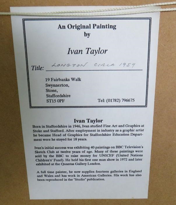 Ivan Taylor | watercolour of Longton as it was in 1959 | MutualArt