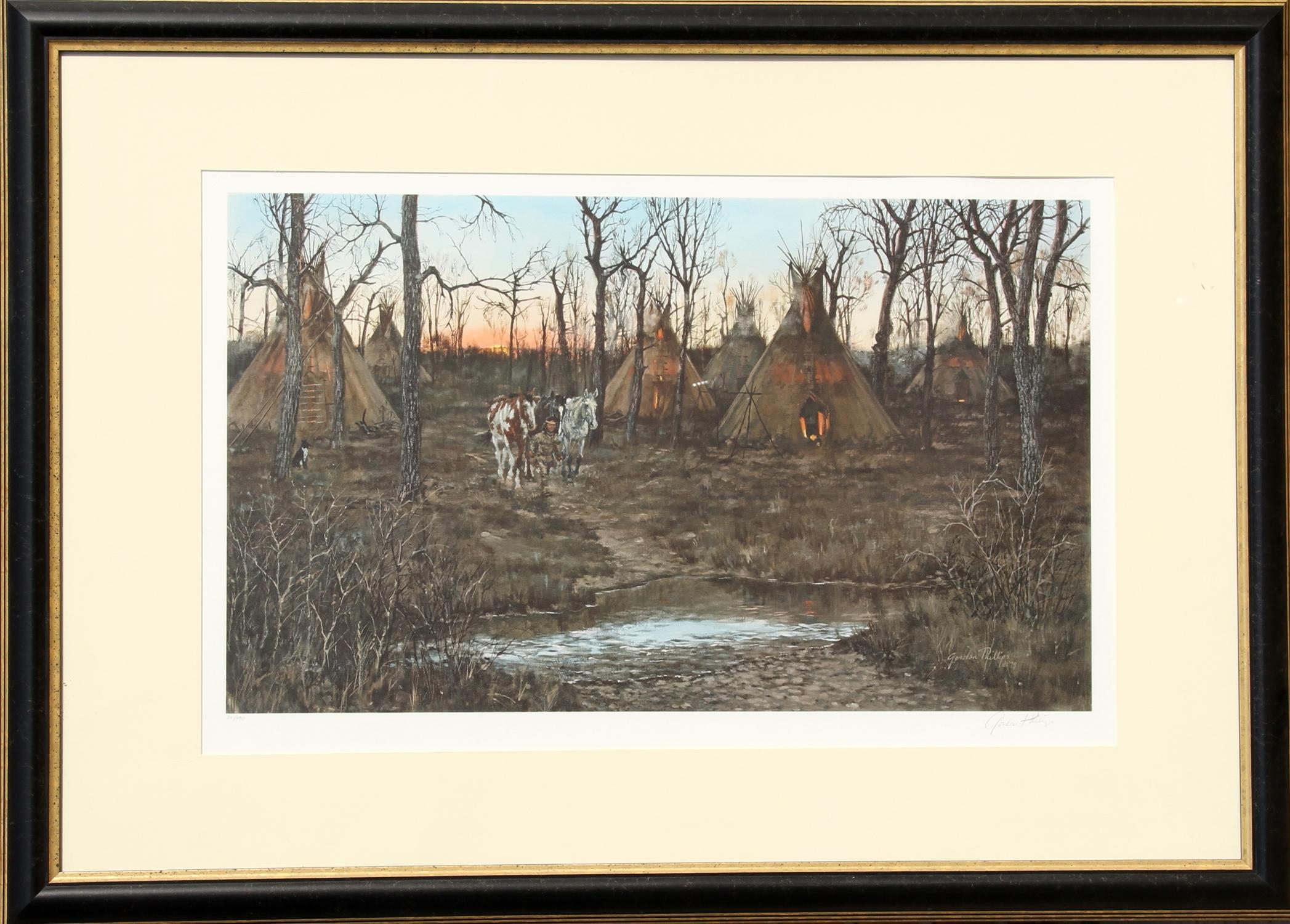Gordon Phillips | Indian Camp | MutualArt