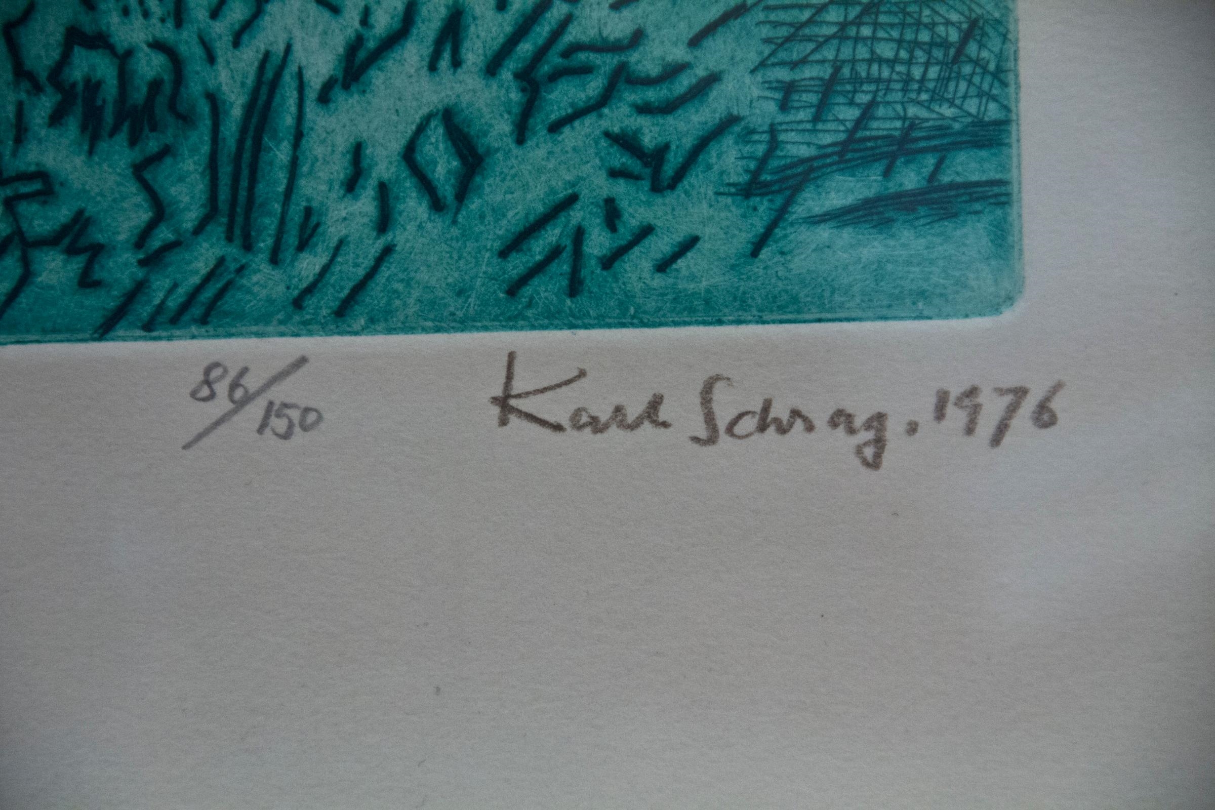 Karl Schrag | Lamplight in the Garden (1976) | MutualArt