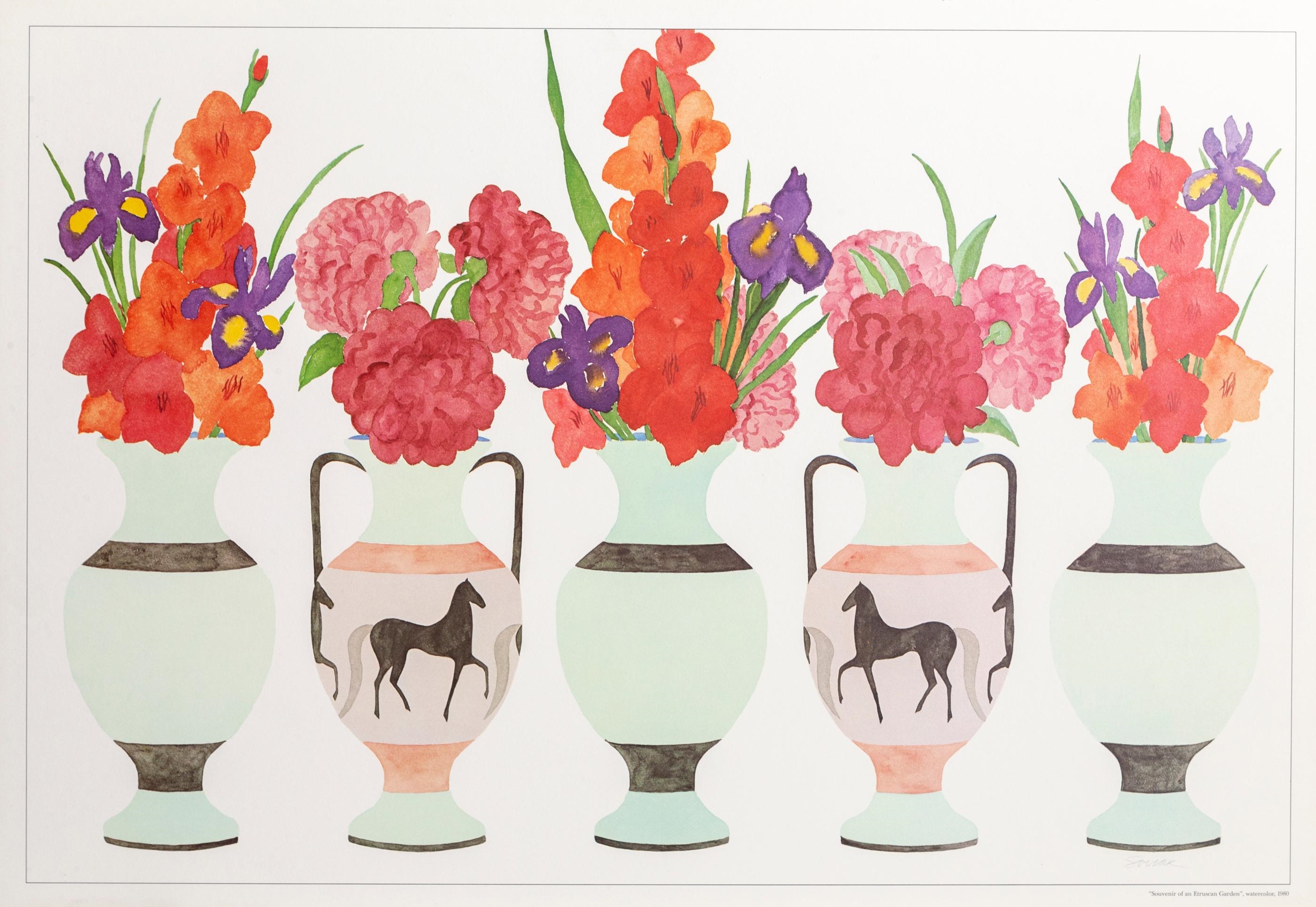 Harry Soviak | Souvenir of an Etruscan Garden (1980) | MutualArt