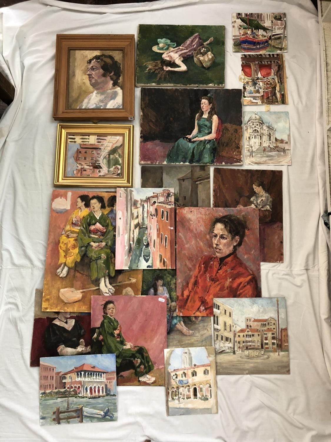 David Rees | Collection of nineteen oil studies | MutualArt