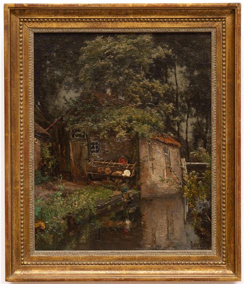 Paul Joseph Constantin Gabriel | A forge by the water in Giethoorn ...