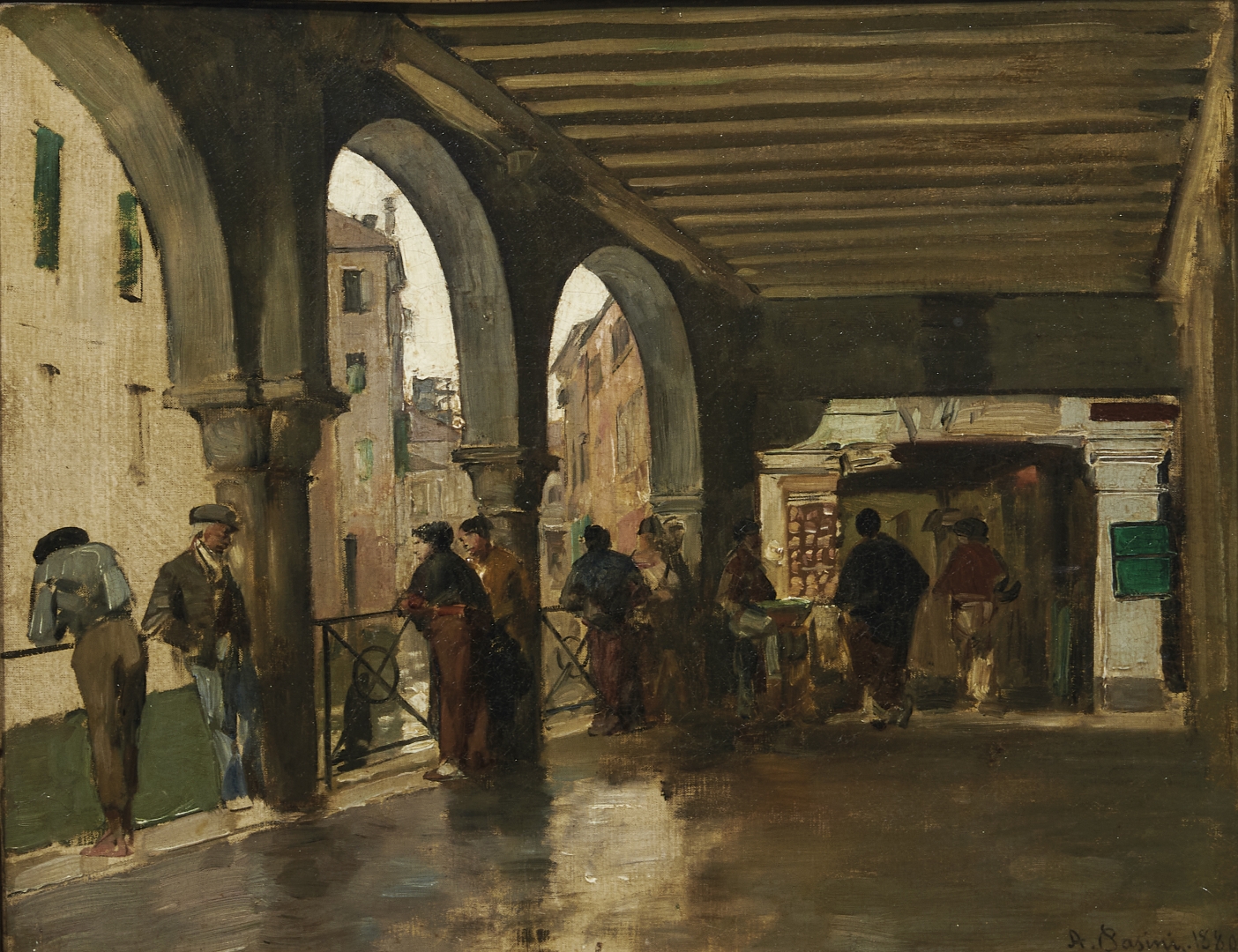 Alberto Pasini | Sottoportico ai SS. Apostoli - Venezia (1880) | MutualArt