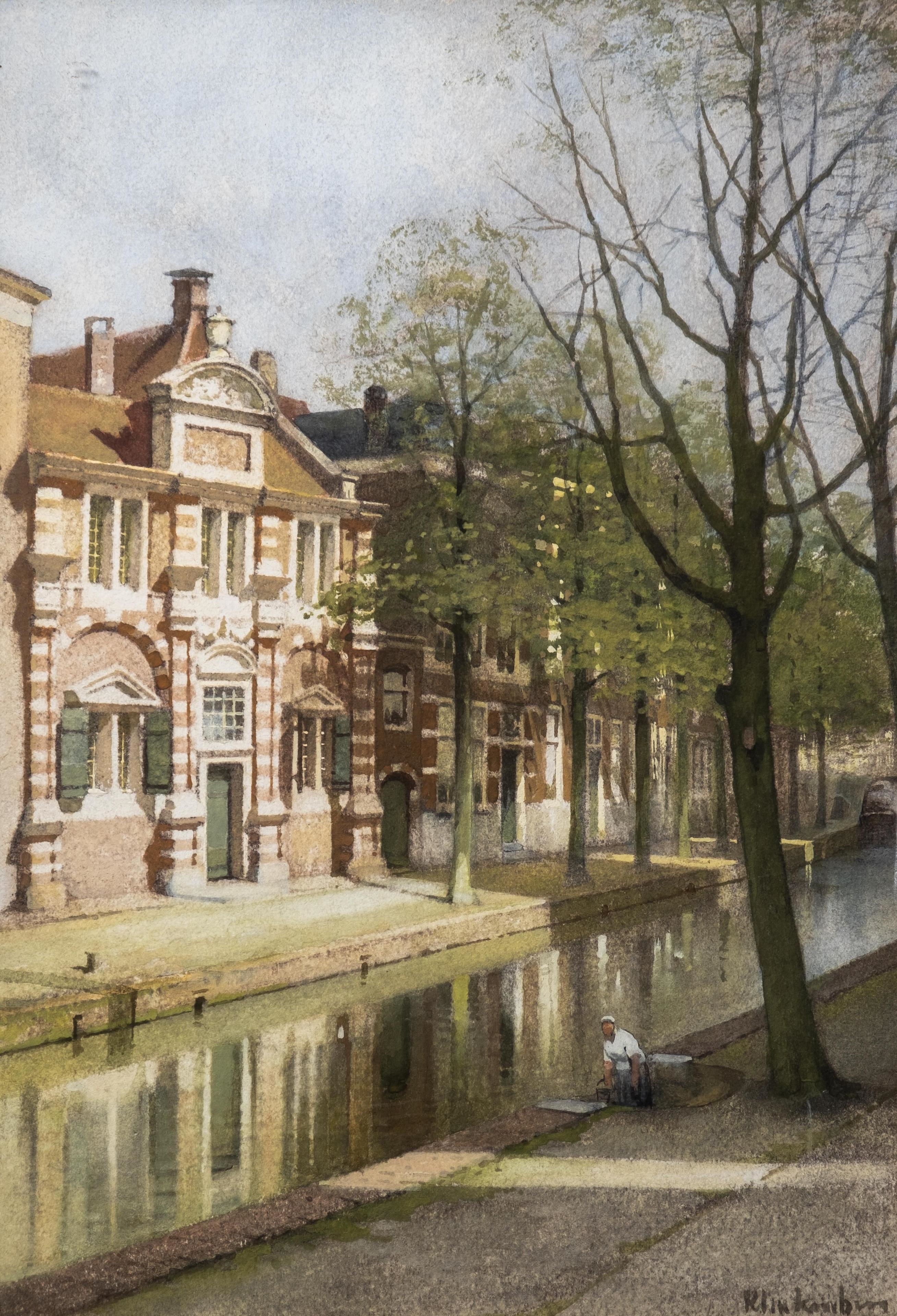 Johannes Christiaan Karel Klinkenberg | A canal in Delft | MutualArt