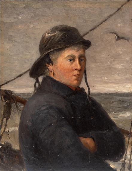 Hendrik Willem Mesdag | A sailor at sea | MutualArt