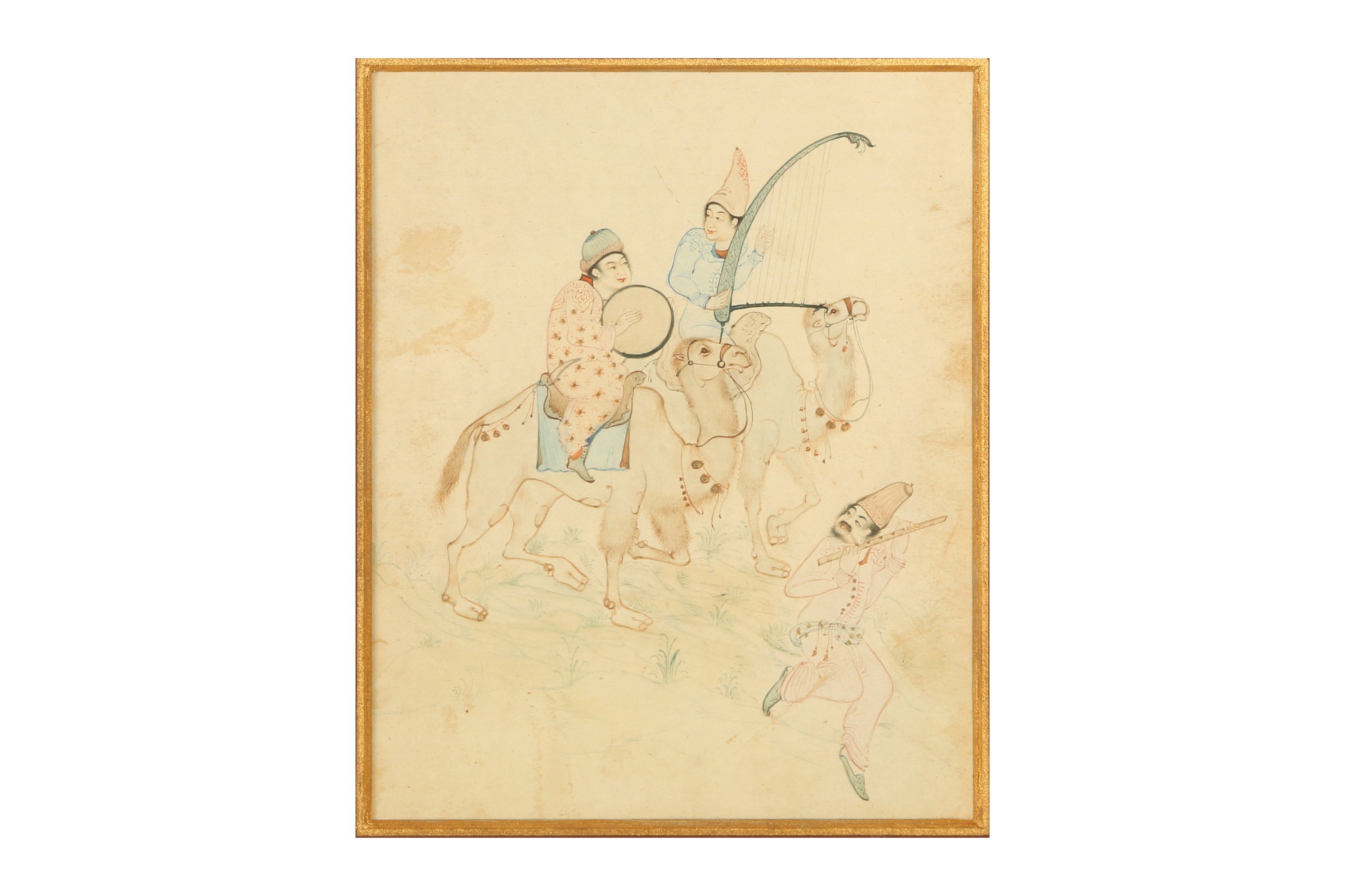 Hossein Behzad | THREE TINTED DRAWINGS | MutualArt