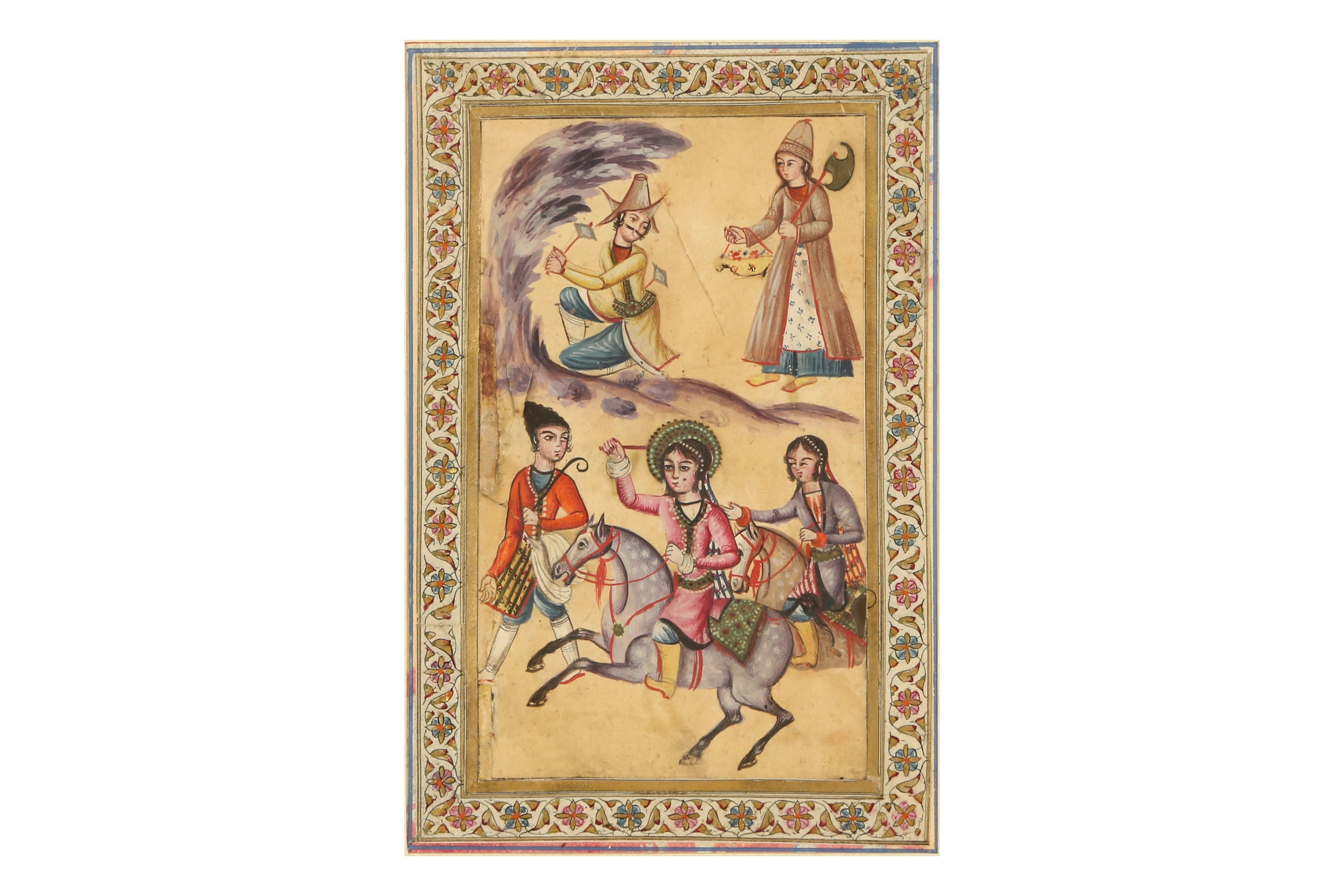Iranian School, 18th Century | THREE ILLUSTRATIONS FROM NIZAMI'S ...