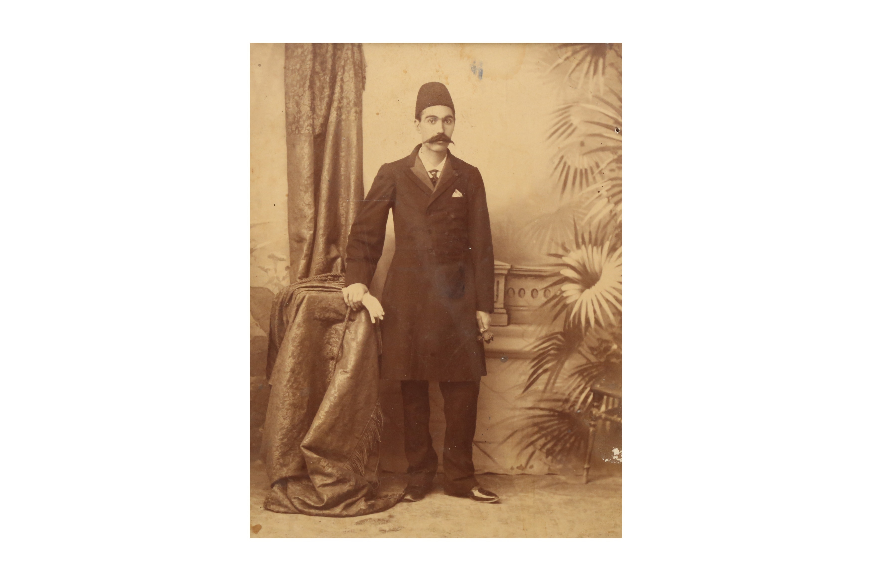 Abdullah Mirza Qajar | TWO PORTRAIT PHOTOGRAPHS OF MORTEZA KHAN | MutualArt
