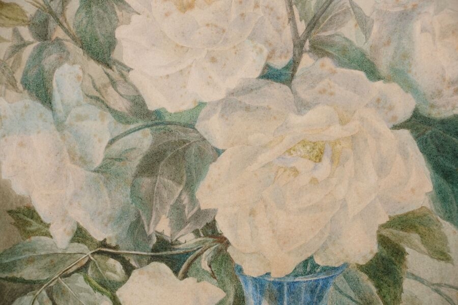 Fanny Burat | Nature morte au vase de fleurs (1909) | MutualArt